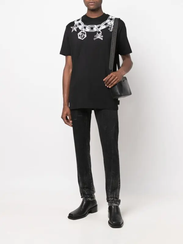 Philipp Plein Necklace Print T-shirt