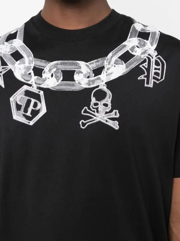 Philipp Plein Necklace Print T-shirt