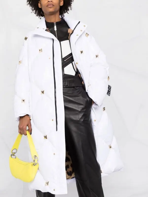 Philipp Plein Studded Quilted Puffer Down Jacket