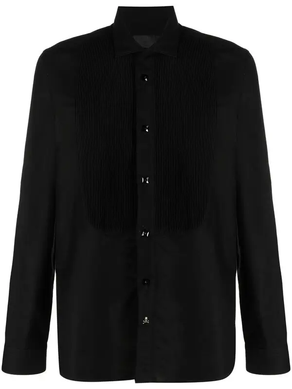 Philipp Plein Pleated-bib Detail Shirt