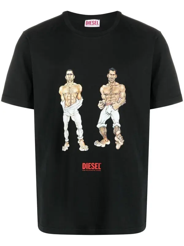 Diesel X Tom Of Finland Foundation Pride T-Shirt In Black - 30