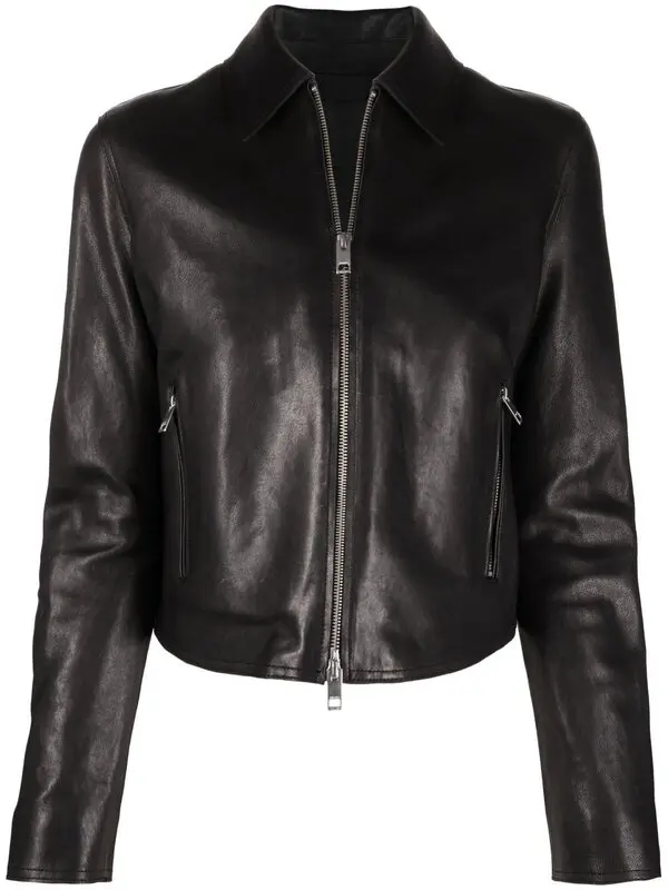 DIESEL® Zip-up Leather Jacket