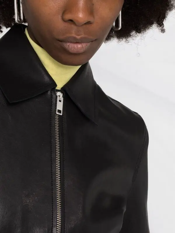 DIESEL® Zip-up Leather Jacket