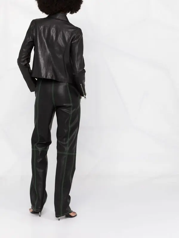 DIESEL® Zip-up Leather Jacket