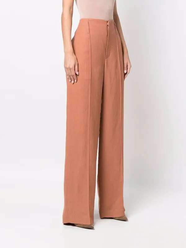 Brunello Cucinelli Chain Trim Wide-leg Trousers