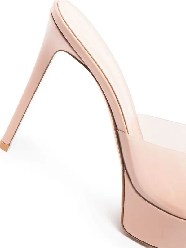 GIANVITO ROSSI Betty Pointed Platform Mules
