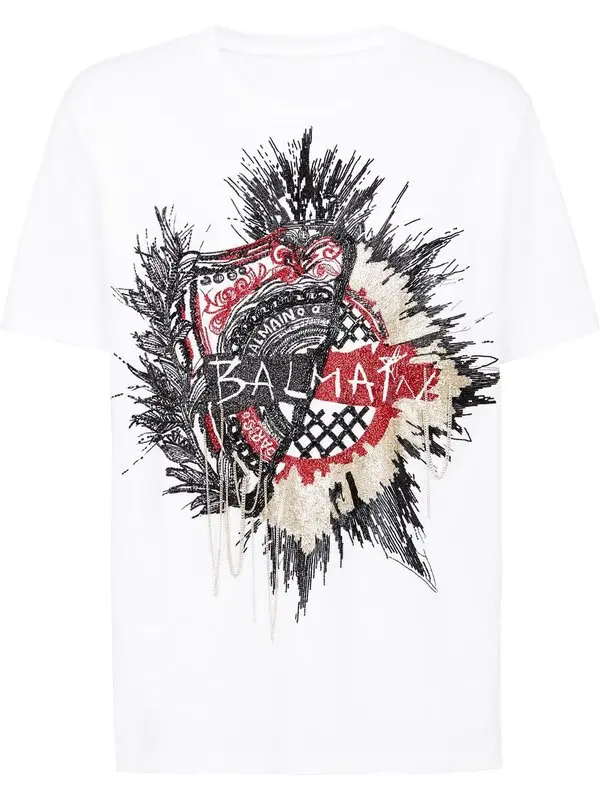 Balmain Embroidered Logo T-shirt - White