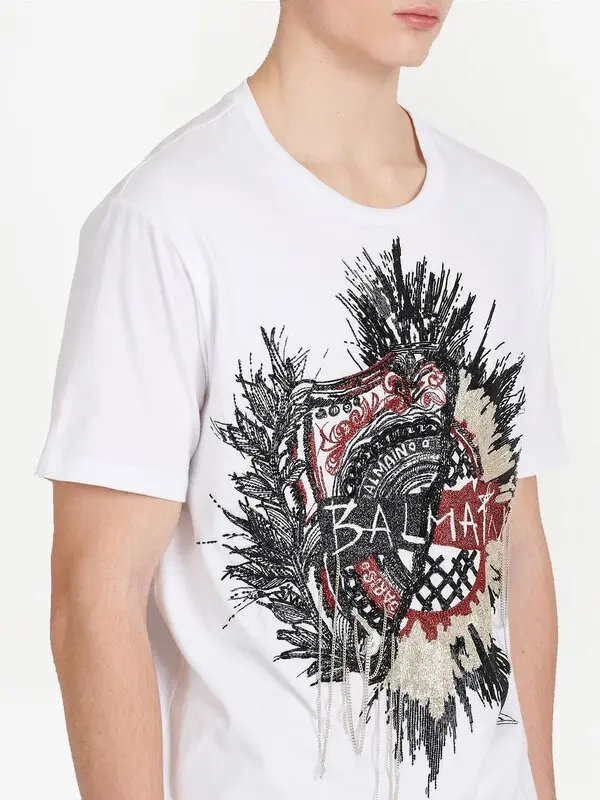 Balmain Embroidered Logo T-shirt