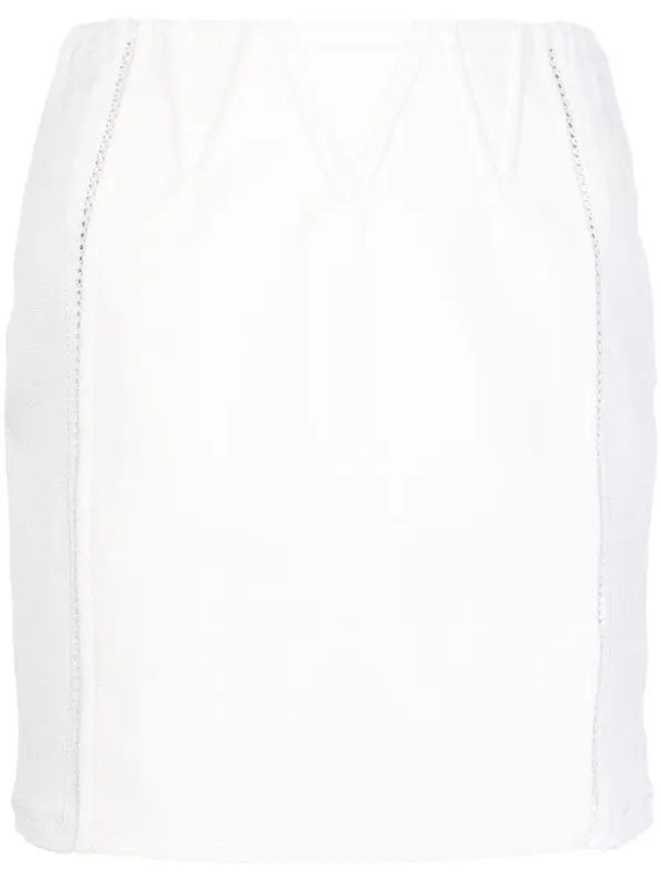 TOM FORD Panelled Mini Skirt - White