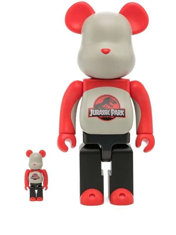 MEDICOM TOY Jurassic Park Be@rbrick 100% And 400% Figure Set - Red