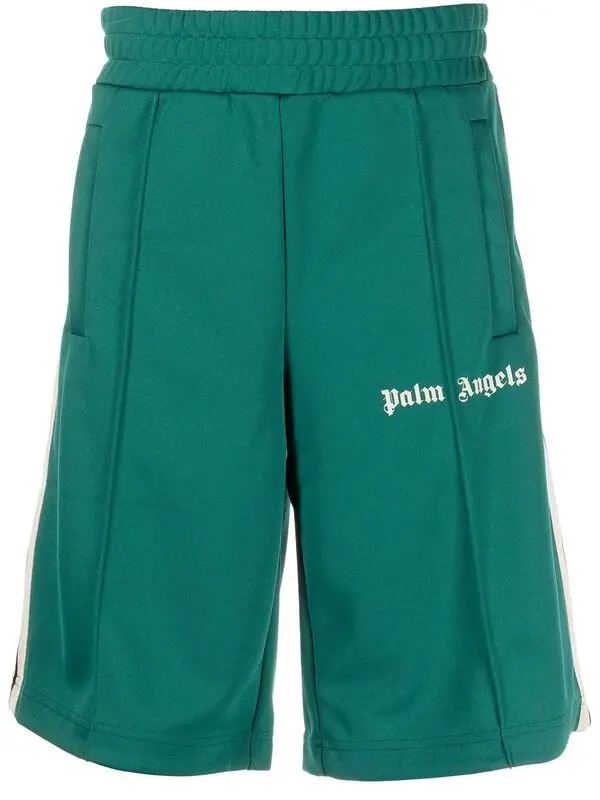 Palm Angels Logo-embroidered Track Shorts