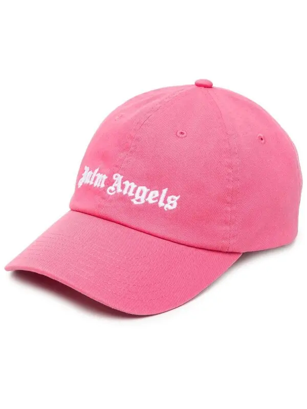 Palm Angels Logo-embroidered Cap - Pink