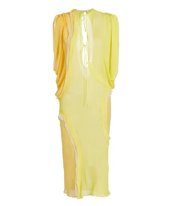 Christopher Esber Silk Draped Dress Size
