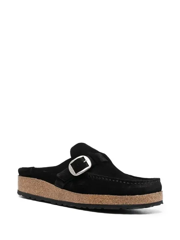 BIRKENSTOCK Suede Mules - Black