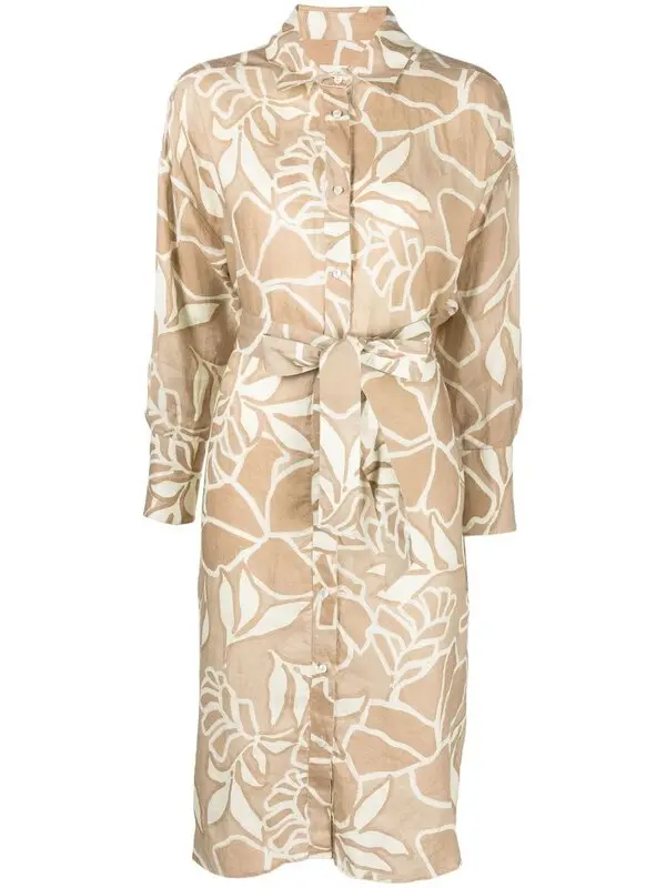 XACUS Graphic-print Asymmetric Dress