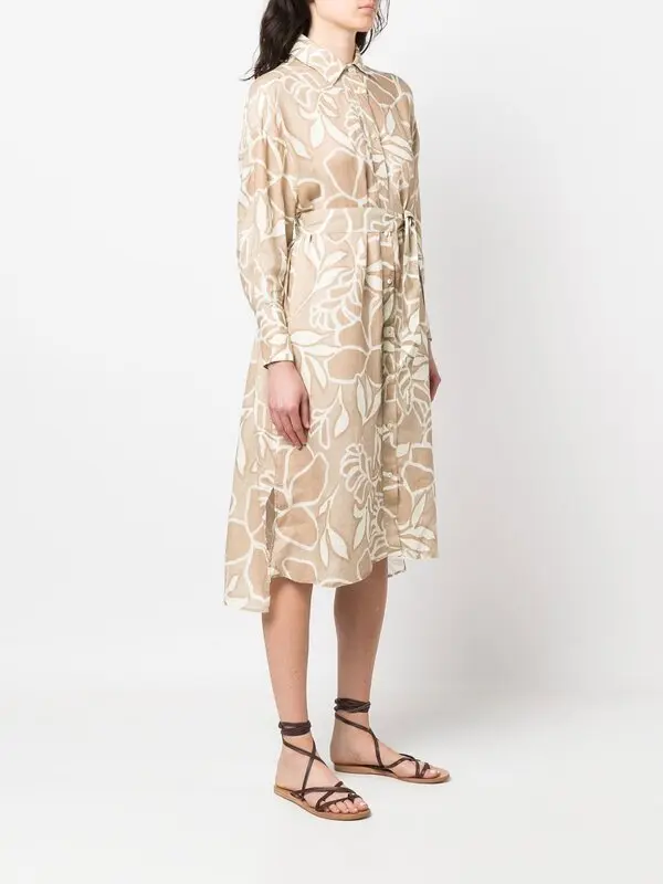 XACUS Graphic-print Asymmetric Dress