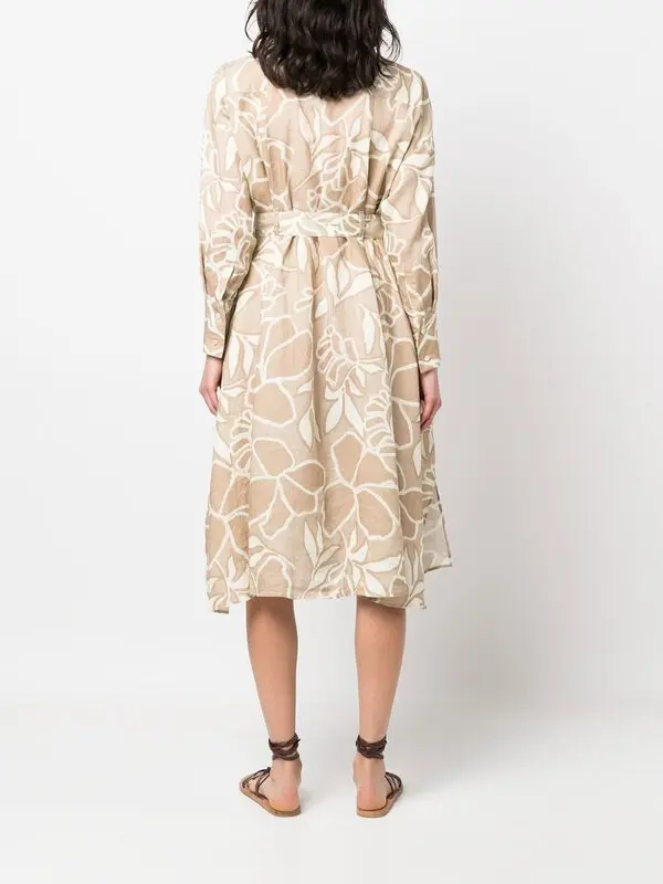 XACUS Graphic-print Asymmetric Dress