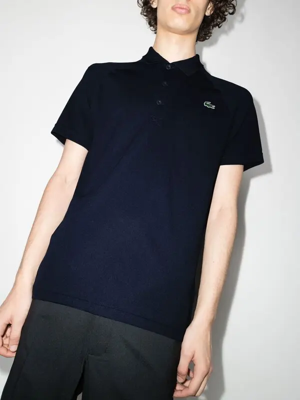 Lacoste Logo-patch Short-sleeved Polo Shirt - Blue