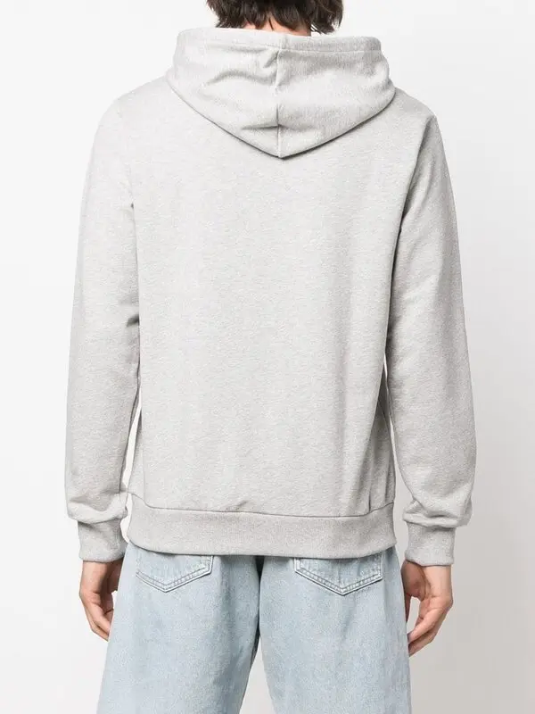 A.p.c. Logo Drawstring Hoodie - Grey