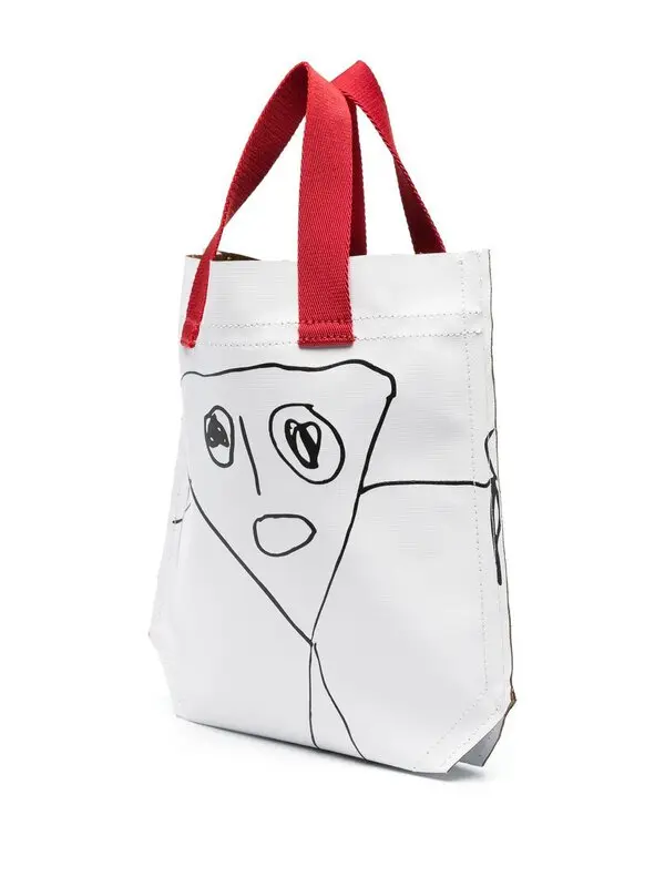 Plan C Graphic-print Waved Tote Bag