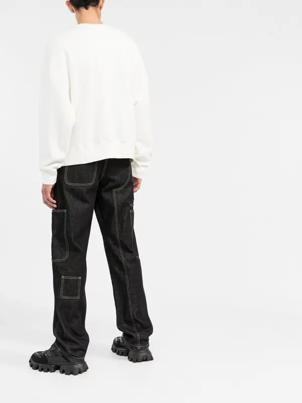 Palm Angels Bear-print Sweatshirt - White