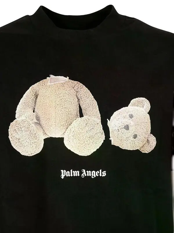 Palm Angels Bear-print T-shirt - Black