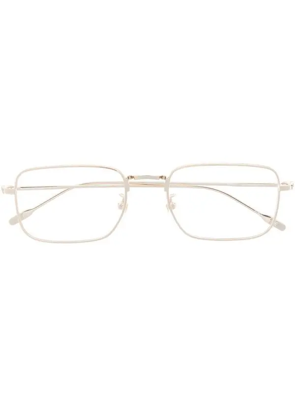Montblanc Rectangular Frame Eyeglasses - Gold