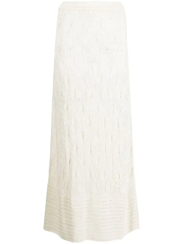 Le Kasha Amon Crochet-knit Maxi Skirt