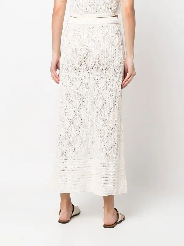 Le Kasha Amon Crochet-knit Maxi Skirt