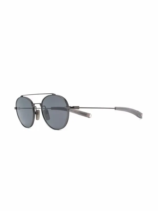 Dita Round Frame Sunglasses - Silver