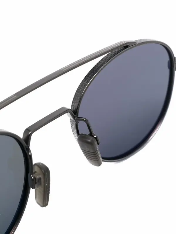 Dita Round Frame Sunglasses - Silver