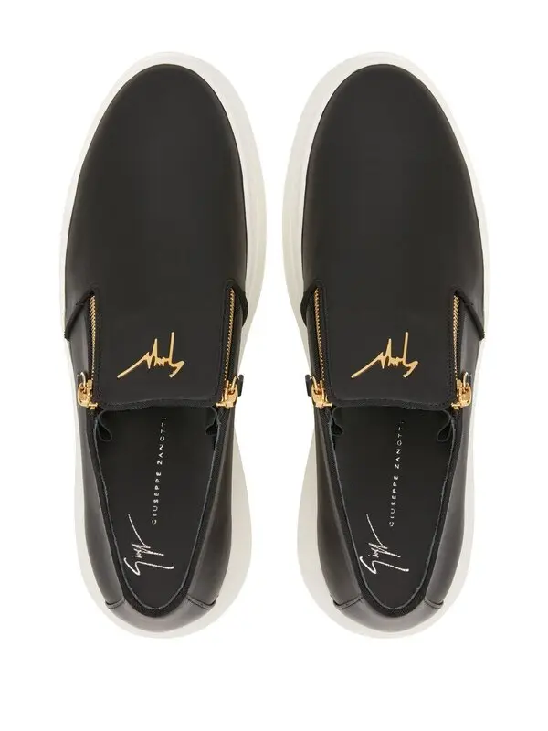 GIUSEPPE ZANOTTI Conley Zip Chunky Sneakers - Black