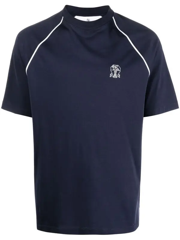 Brunello Cucinelli Embroidered-logo T-shirt