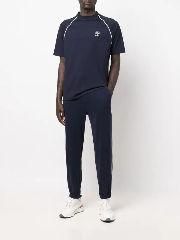 Brunello Cucinelli Embroidered-logo T-shirt