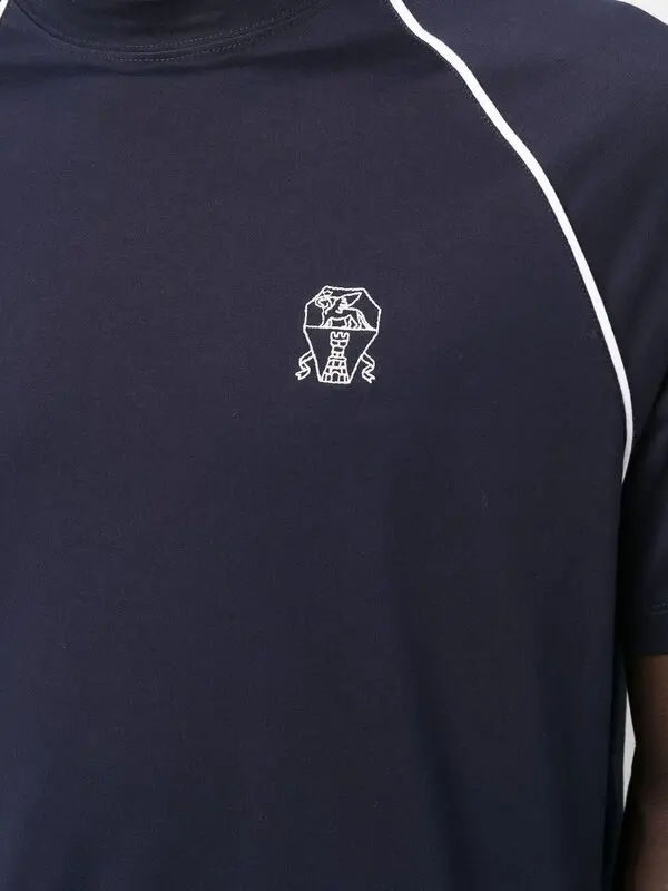 Brunello Cucinelli Embroidered-logo T-shirt