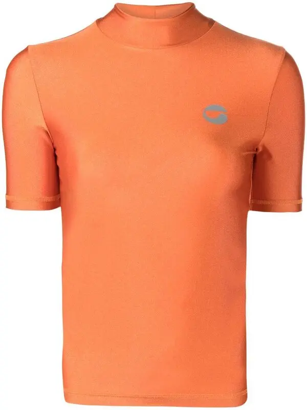 Coperni Logo-print Mock-neck T-shirt