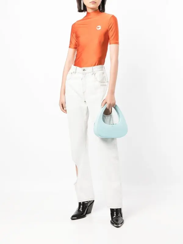 Coperni Logo-print Mock-neck T-shirt