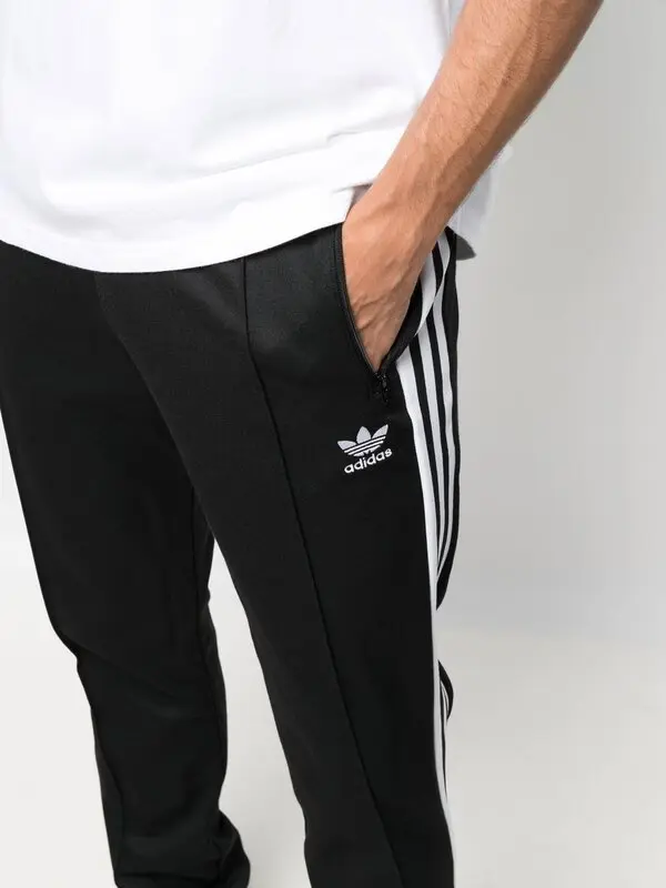 Adidas Beckenbauer Side-stripe Track Pants - Black