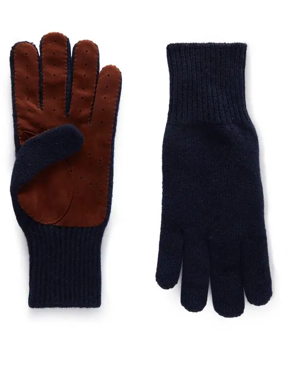 Brunello Cucinelli Cashmere Gloves - Blue