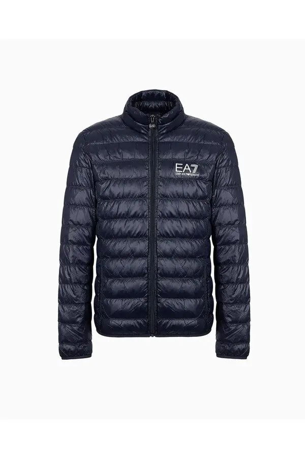 Emporio Armani Packable Core Identity Puffer Jacket - Blue
