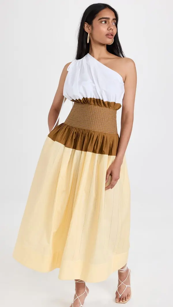 Tory Burch Colorblock Shoulder Dress