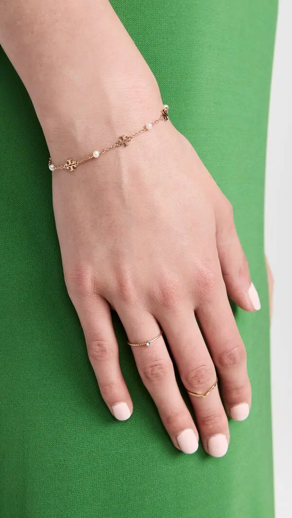 Tory Burch Delicate Moondance Pearl Bracelet