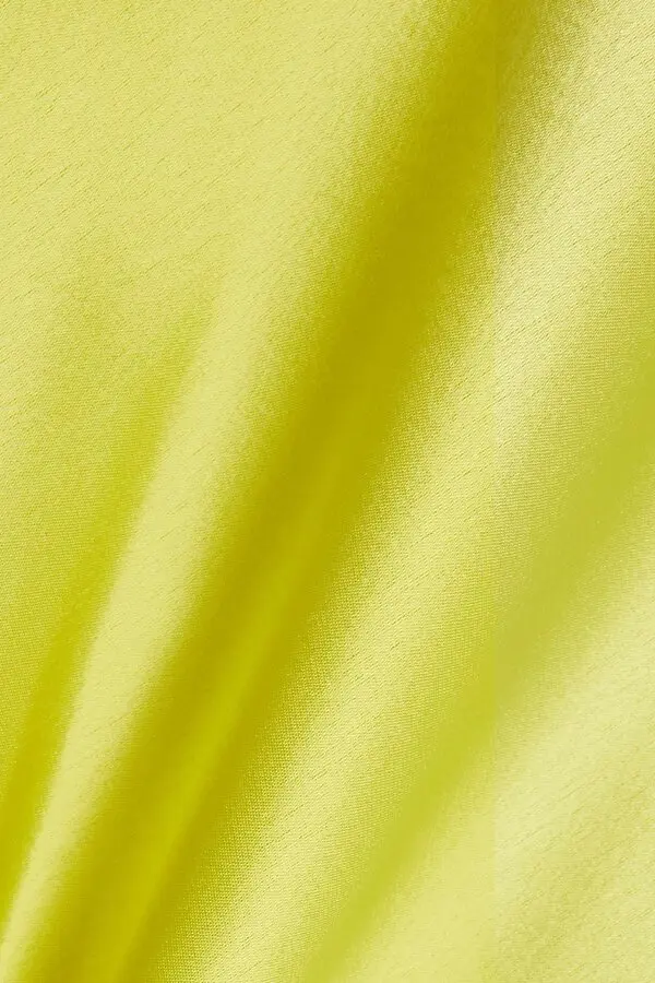 Galvan Pandora Tie-detailed Satin Halterneck Mini Dress