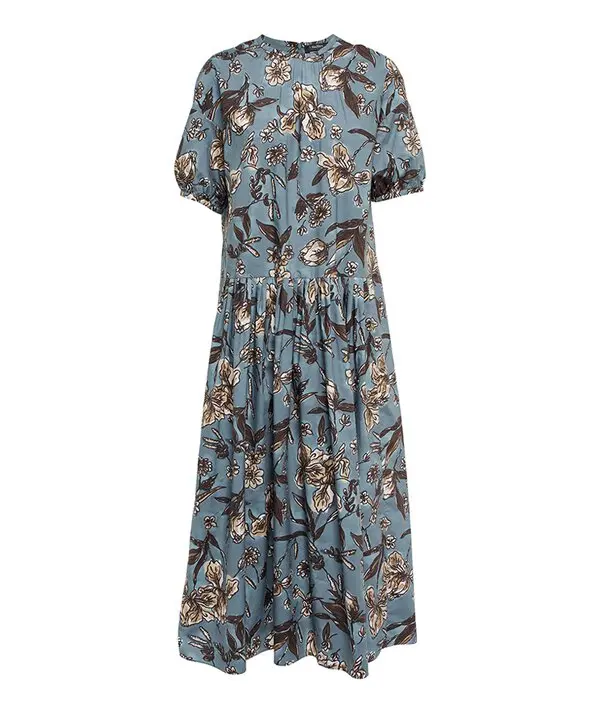 Max Mara Agave Floral Midi Dress