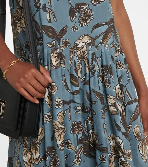 Max Mara Agave Floral Midi Dress