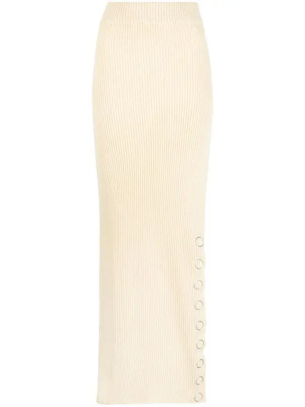 JIL SANDER Rib-knit Maxi Skirt