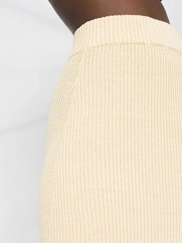 JIL SANDER Rib-knit Maxi Skirt