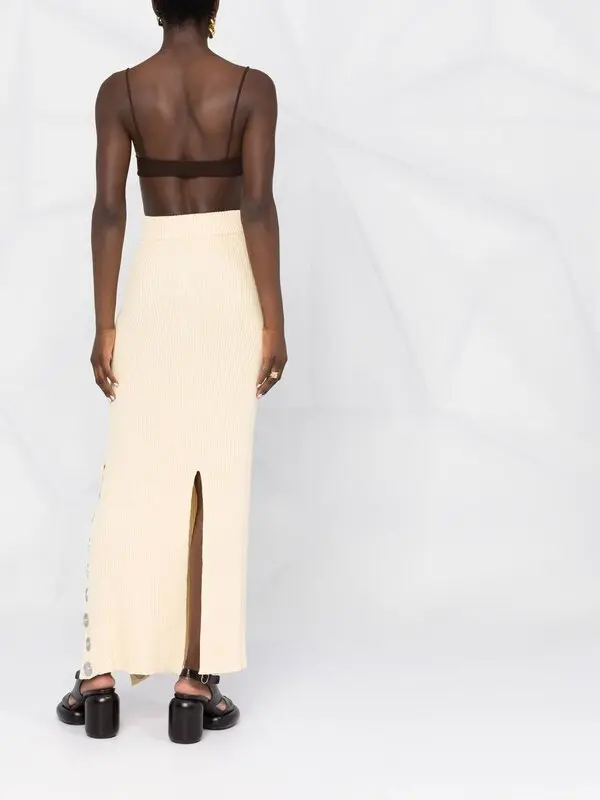 JIL SANDER Rib-knit Maxi Skirt