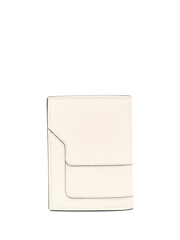 Marni Leather Bi-fold Wallet - Neutrals