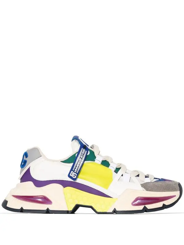 Dolce & Gabbana Air Master Panelled Sneakers - White